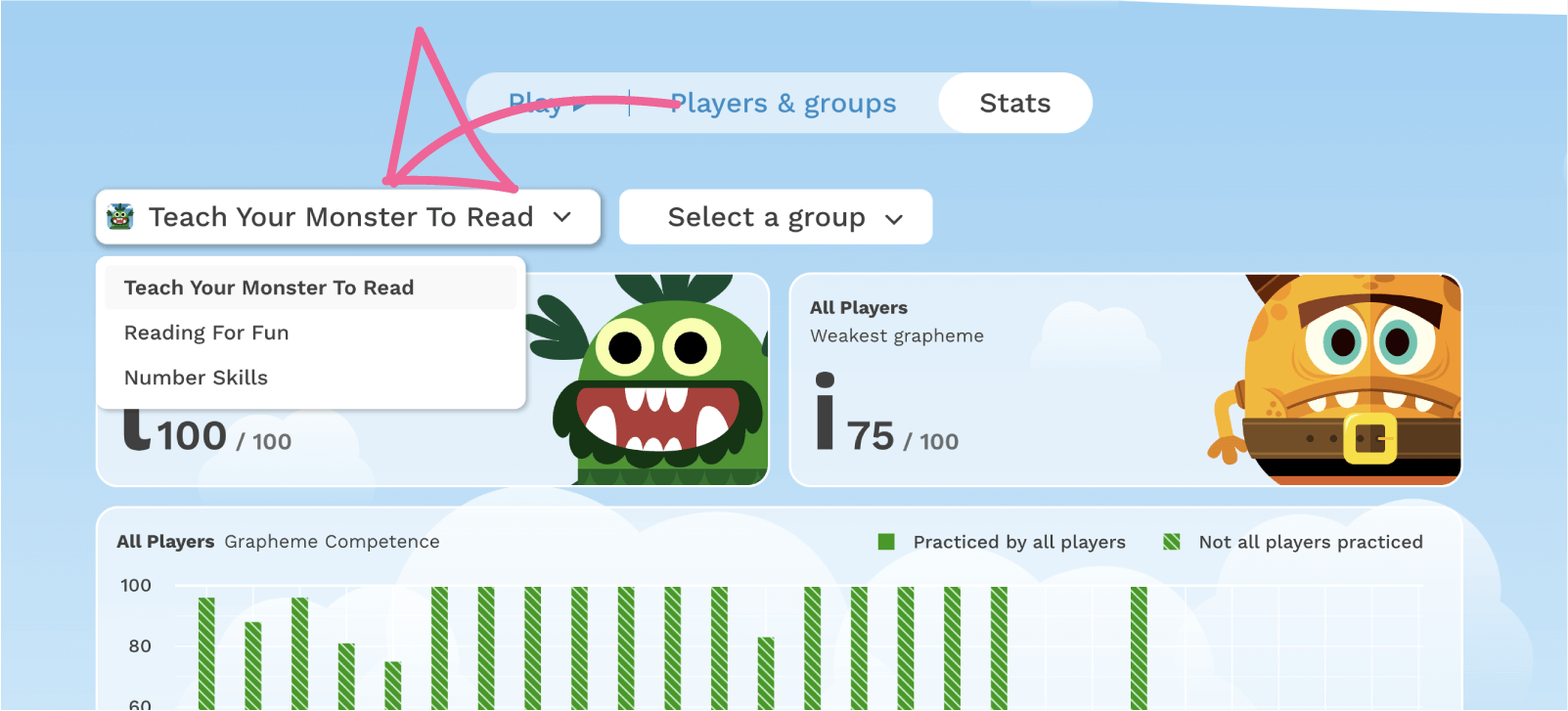 Teach Your Monster - Stats - Teach Your Monster